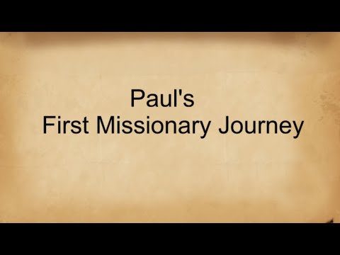 Pauls 1st Missionary Journey