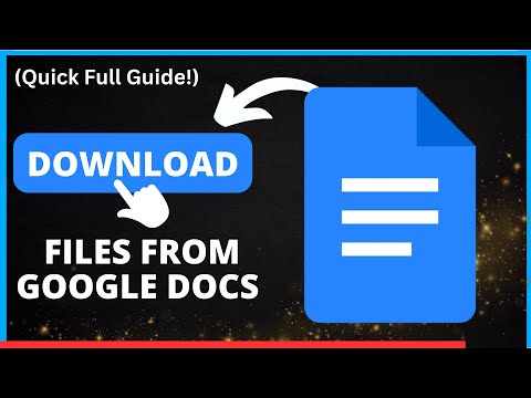 How to Download Files from Google Docs [EASY WAY] | Export Google Docs