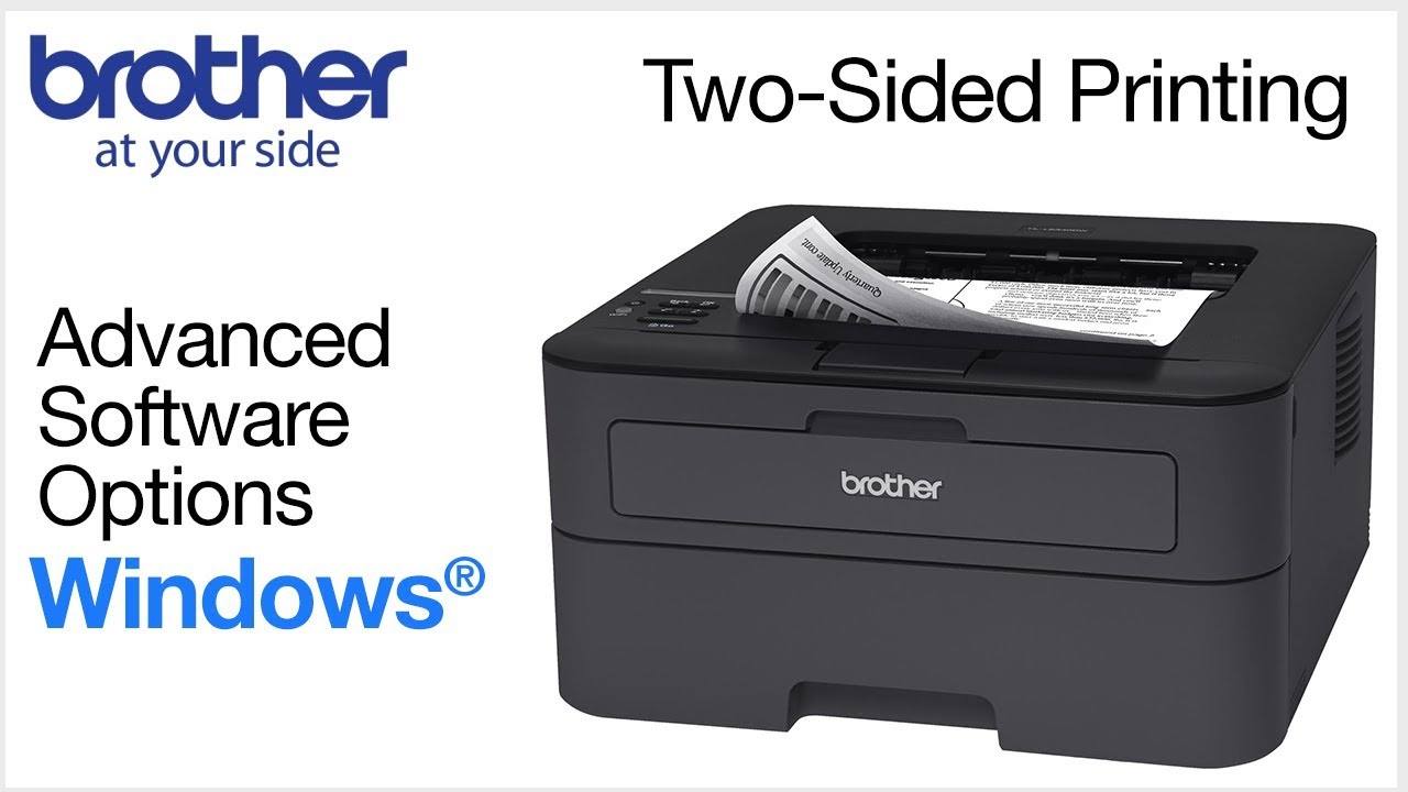 Duplex printing from Windows® - Brother printers
