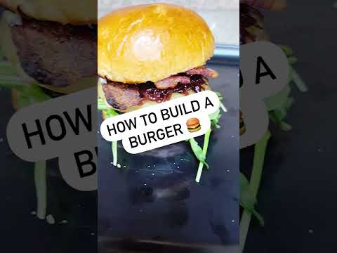 8 steps on how to build a burger #shorts | Flavor4Dinner