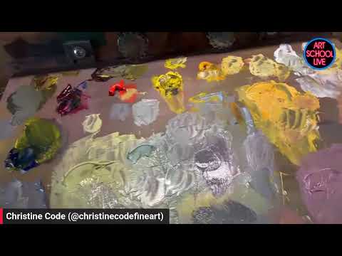 Adding Depth to Your Skies with a Palette Knife with Christine Code