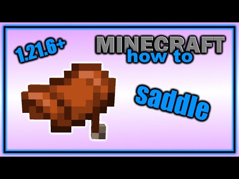 How to Craft and Use a Saddle (1.21.6+) | Easy Minecraft Items Guide