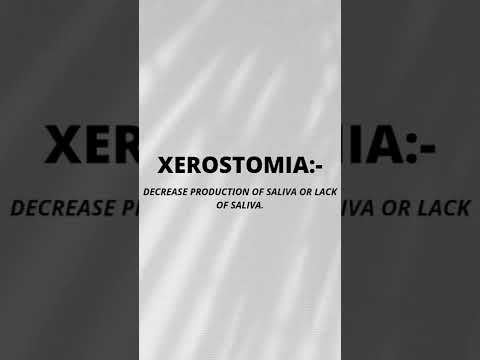 video shows what #xerostomia means It's a #medical #term #mouth #saliva #medicine #anatomy