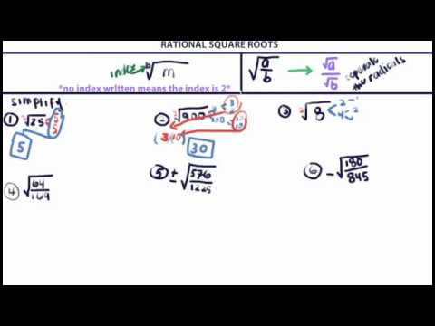 Rational Square Roots