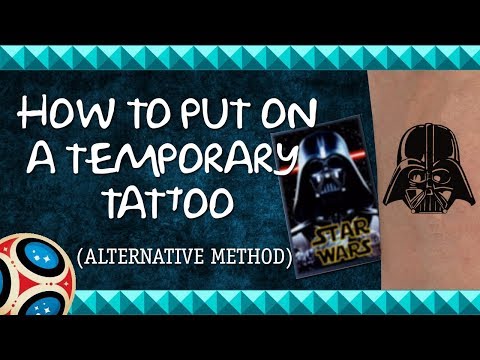 How to apply temporary tattoos (Alternative method)