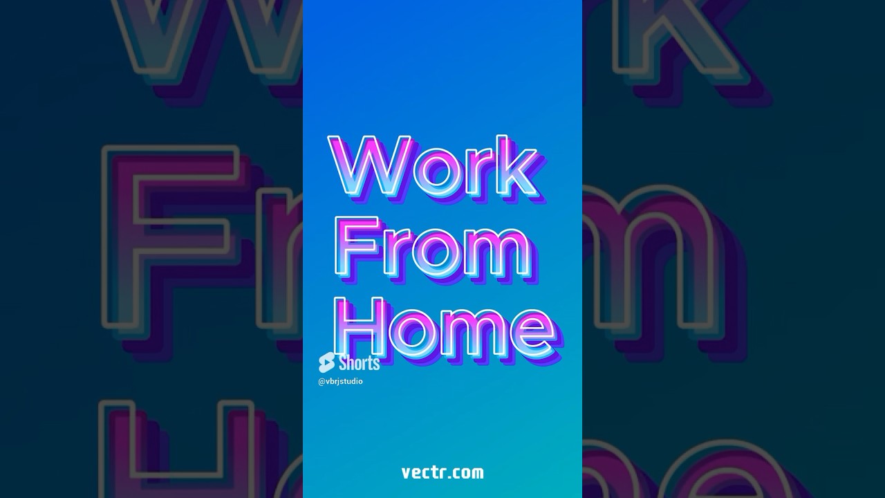 Vectr Premium Collection - Work From Home #vectr #vectr2.0 #vector #shorts
