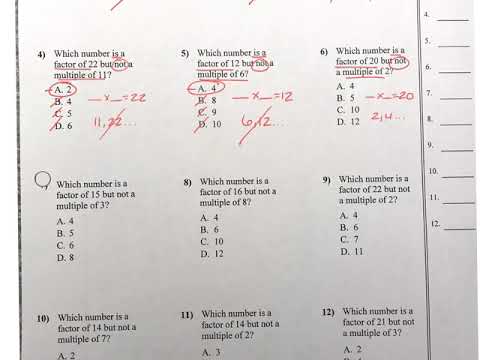 Factor of but NOT a multiple of