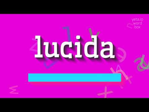 How to say "lucida"! (High Quality Voices)