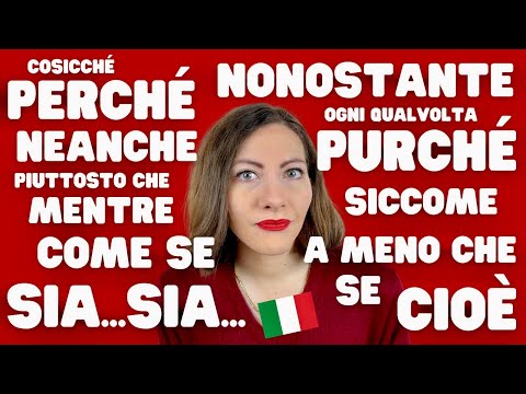 Tutte le CONGIUNZIONI italiane più USATE dai MADRELINGUA | Impara a Parlare Fluentemente Italiano 🇮🇹