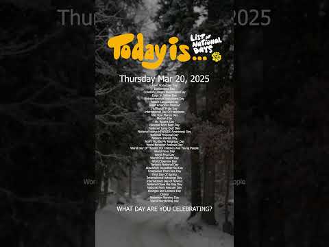 Thursday March 20, 2025 What Day Is It?