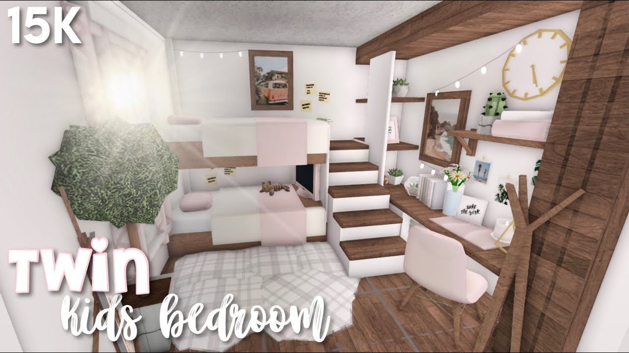 15k Twin Kids Bedroom | Bloxburg ROBLOX speedbuild