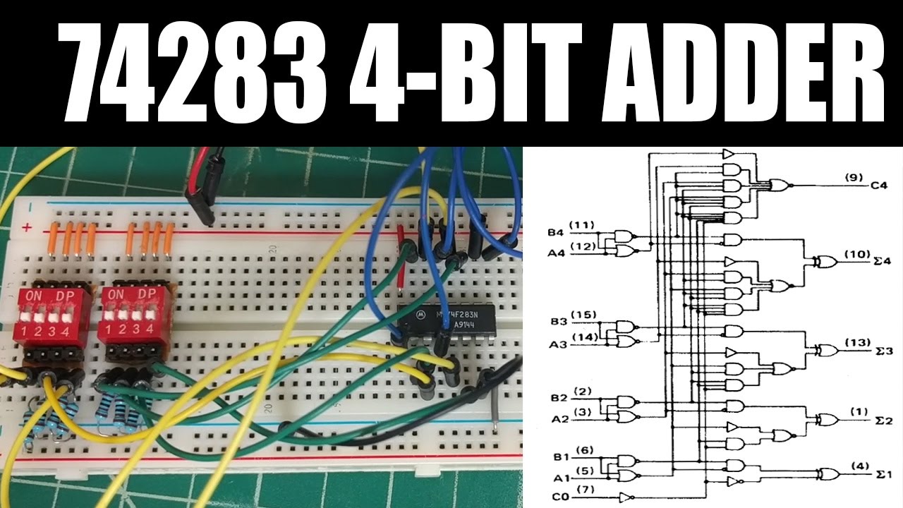 Tutorial | Building the 74283 74HC283 4 BIT ADDER
