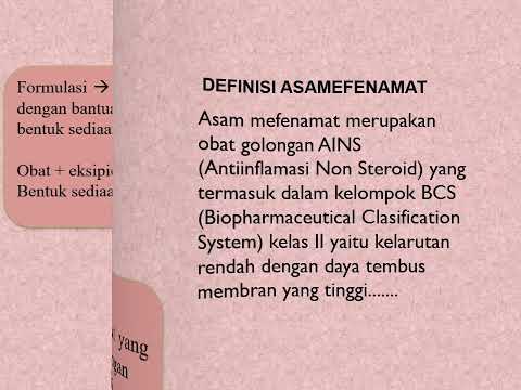 CARA BUAT TABLET ASAMEFENAMAT (REVIEW JURNAL)