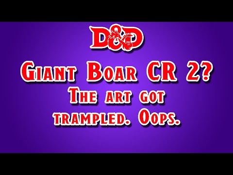 Giant Boar CR Exposed | Monster Manual 2025 | D&D 5e