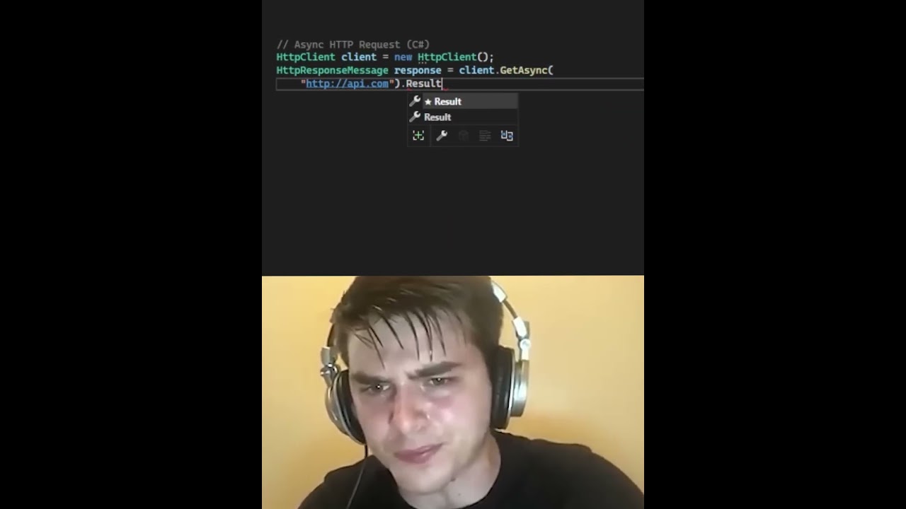Noob vs Pro: Make Async HTTP Requests in C# like a Pro 🌐⚡ #shorts
