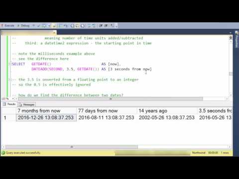 Dates and Times in SQL