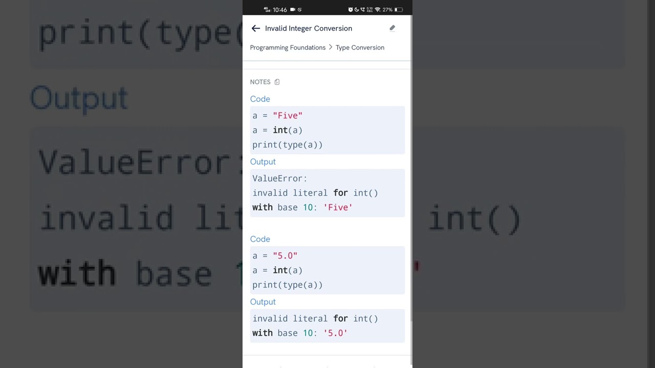 #4 type conversion in python programming language