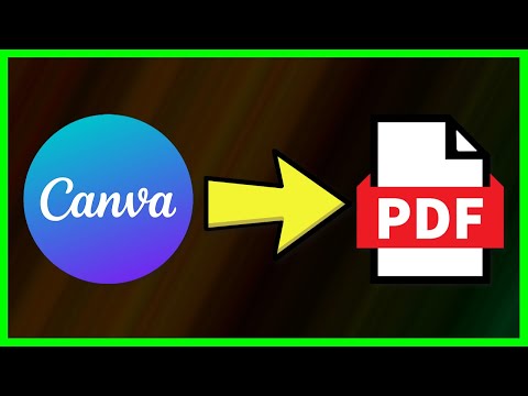 How to Convert Canva Design to PDF | Save Canva Presentation as PDF