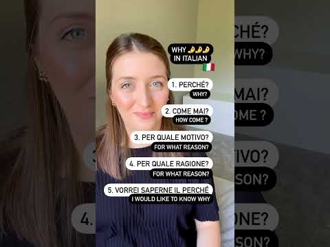 Learn how to say why 🤌 in Italian #language #italianlanguage #pronunciation