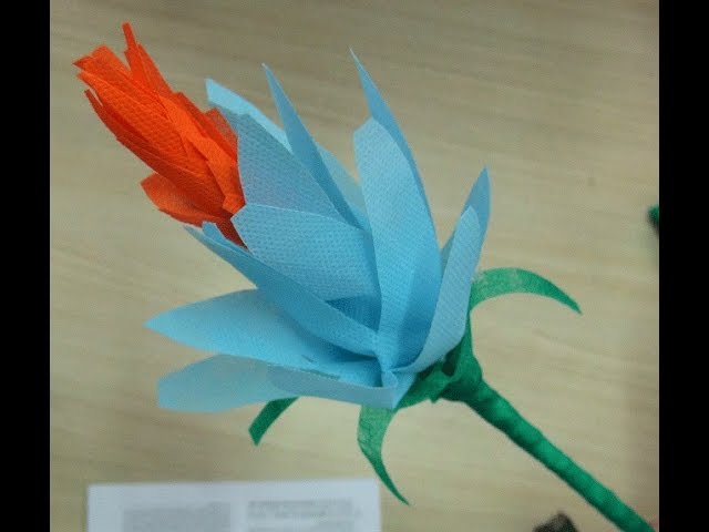 Flor de TNT – passo a passo | Cantinho do Video