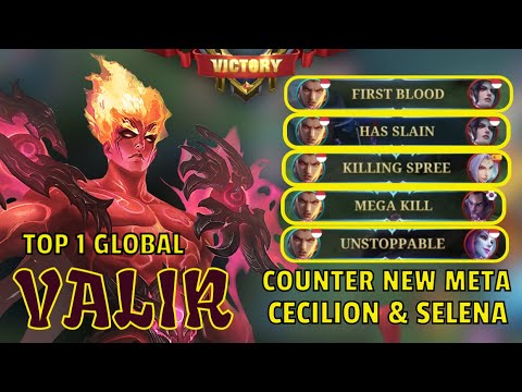 Valir Counter Cecilion & Selena | Valir Best Build 2022 | Build Top Global Valir Gameplay - MLBB