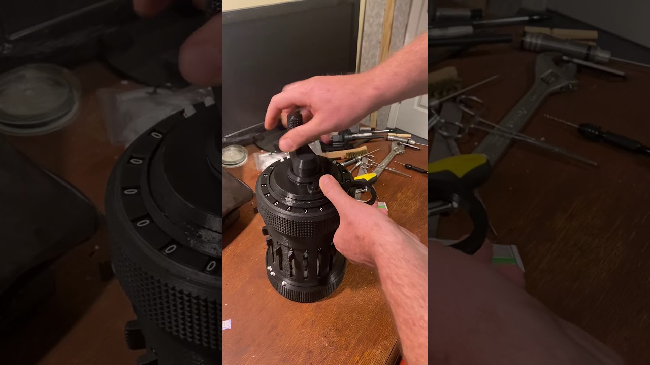 3:1 3D printed Curta Calculator test trice