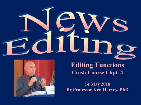 News Editing Week 4: Content editing vs copy editing