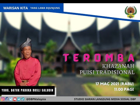 Teromba: Puisi Tradisional Negeri Sembilan – Galeri Diraja Tuanku Ja'afar