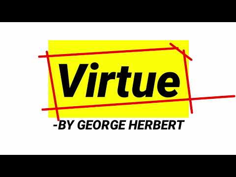 Virtue by George herbert in hindi IGNOU