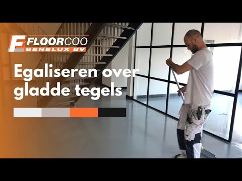 Floorcoo - Egaliseren over gladde tegels