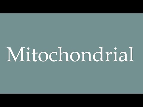How to Pronounce ''Mitochondrial'' Correctly in French