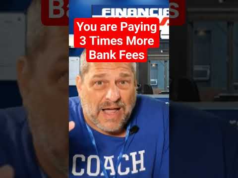 CRAZY HOW MUCH $$ YOU PAY IN BANK FEE$ = SYMPTOM of MUCH BIGGER PROBLEMS! #shorts #bankfees