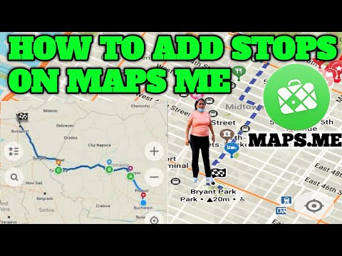 Maps.me How To Add Stop To your Route Work Online & Offline
