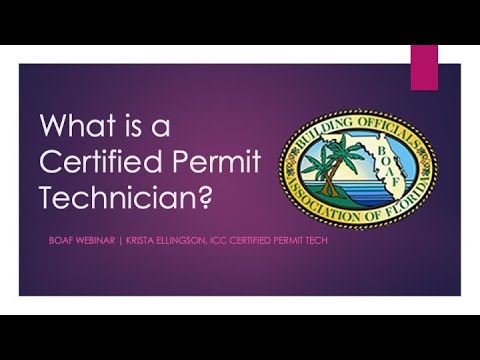 What is a Certified Permit Technician?