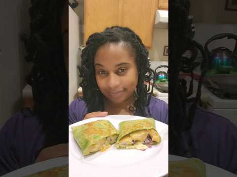 This vegan crispy mandarin orange chicken wrap is my favorite 😋 #plantbased #weightloss #foodshort