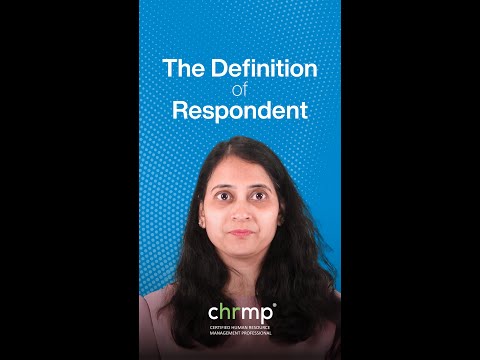 Definition of Respondent.
