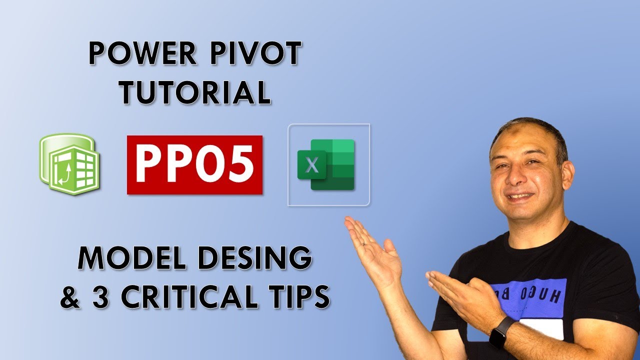 PP05: Power Pivot Tutorial - MODEL DESIGN & 3 CRITICAL TIPS; Hide, Sort columns & Update Calendar