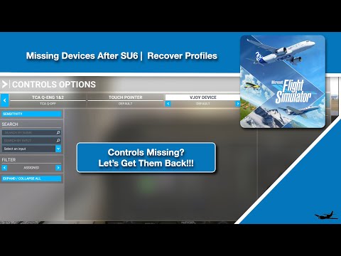 (Sim Video) MSFS 2020 | SU6 | Missing Control Profile Recovery