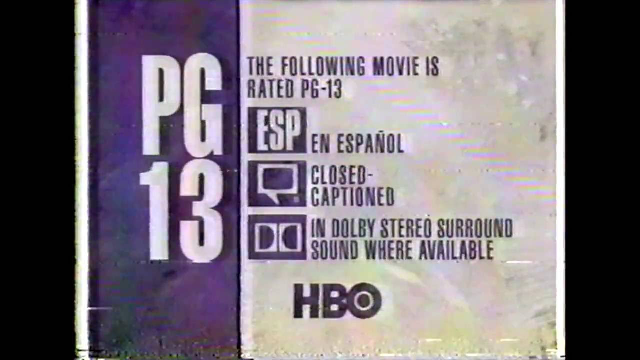 HBO The Following Movie is Rated PG-13  (1994)