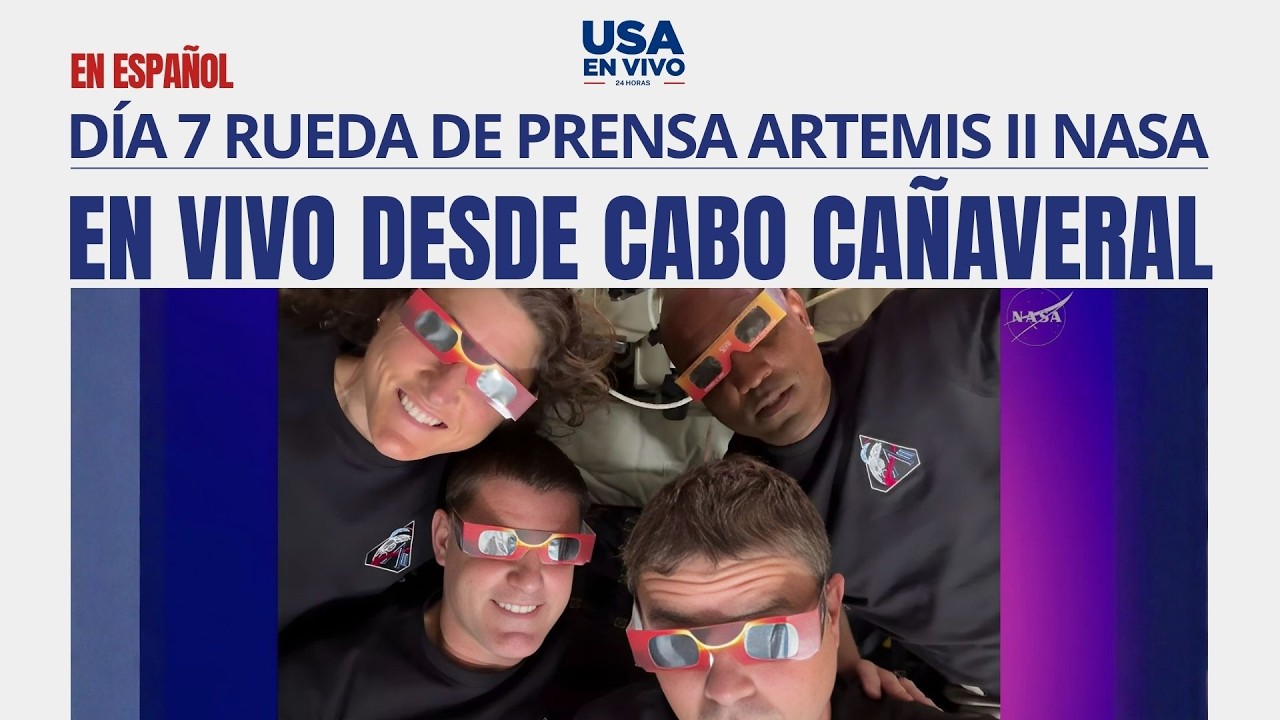 EN ESPAÑOL Día 7 Conferencia de prensa diaria sobre Artemis II de la NASA | USA EN VIVO 🔴