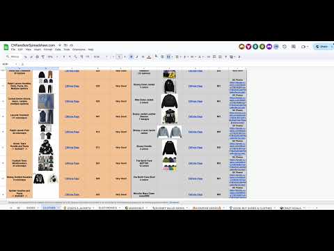 Best CNFans Spreadsheet November 2024 BLACK FRIDAY UPDATE #cnfansspreadsheet #cnfans #blackfriday