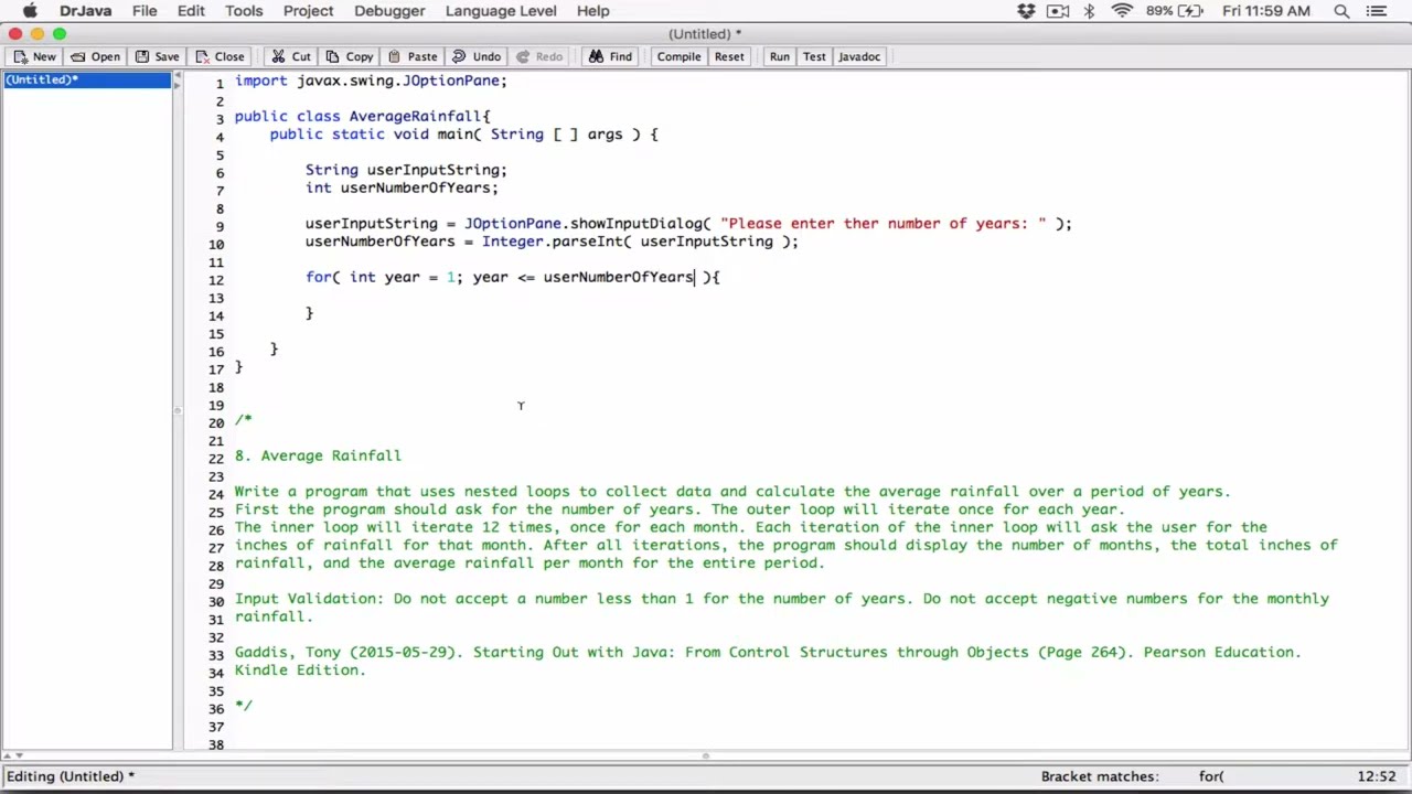 4.8. Average Rainfall - Java