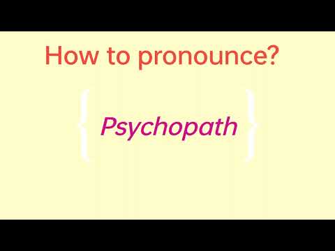 How to pronounce Psychopath/learning/ accent /vocabulary #pronunciation #studies #easylearning