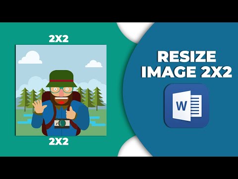 How to resize image in word 2x2