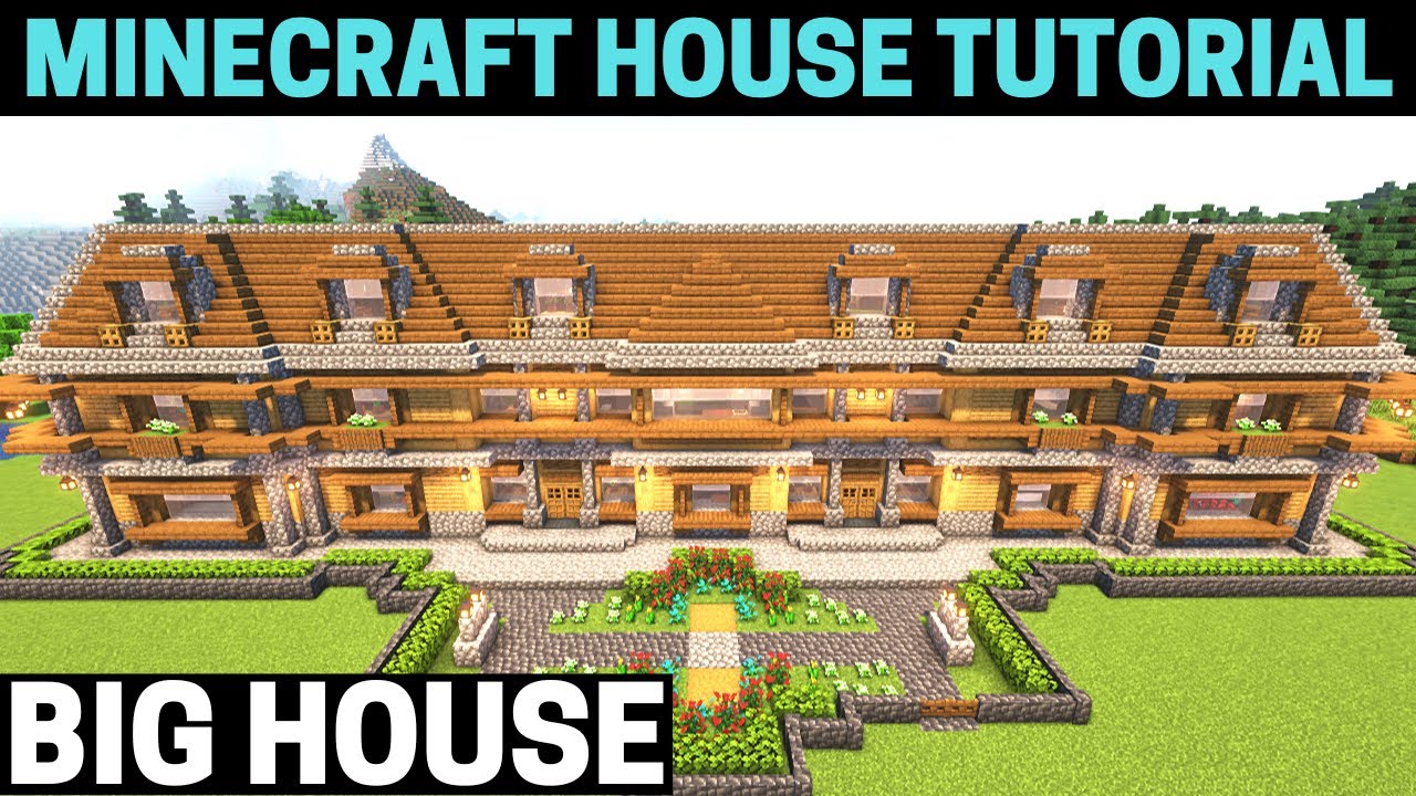 Minecraft: How to Build a BIG Simple Mansion Tutorial! - Minecraft Builders