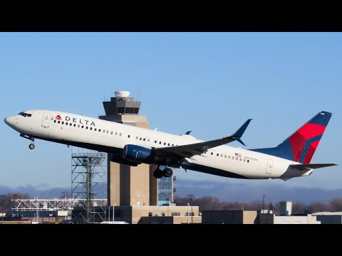 10min of Morning Departures and Plane Spotting @ MSP Airport | 12/29/23