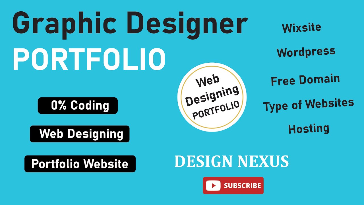 Graphic Designer Portfolio | Web Designing | Basics with live example.