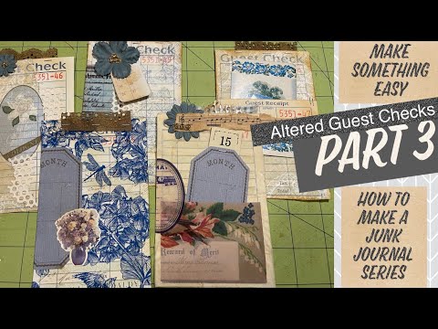 Make a junk journal Part 3 Napkins & Parchment transparent and texture