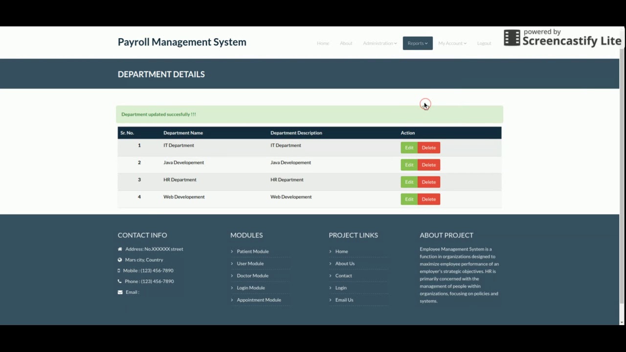 Payroll Management System | Python Django Project Tutorial | Python CRUD Project