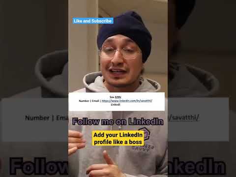 How to add your linkedin profile on your CV like a boss #shorts #becareersavvy #linkedin